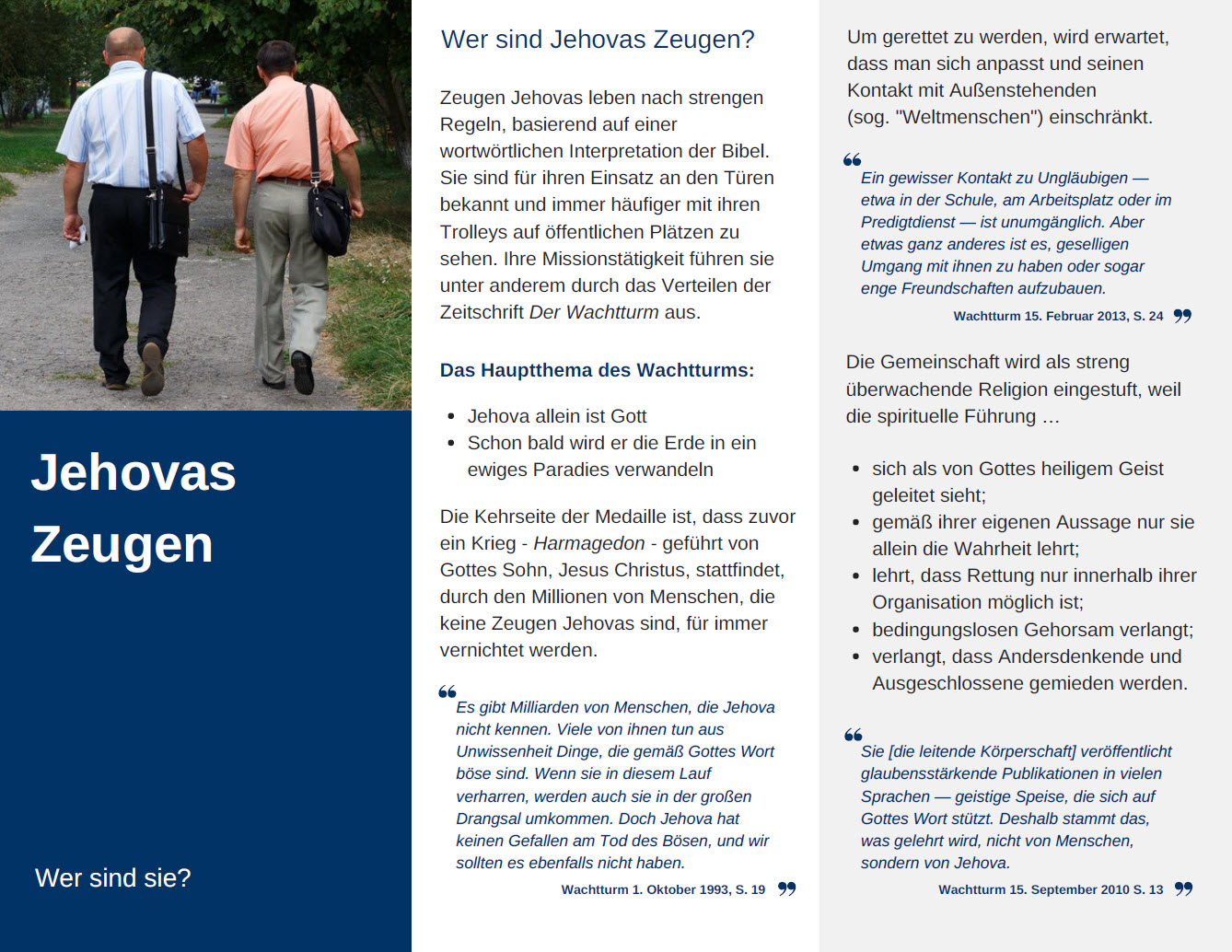 Zeugen Jehovas: Alle Fakten über die Sondergemeinschaft